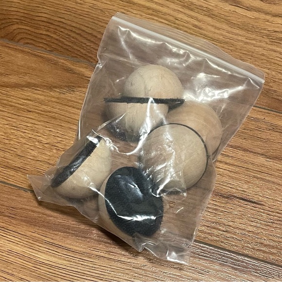 Other | 6pc Split Half Wood Rounds Velcro On Flat Side Arts Crafts ...